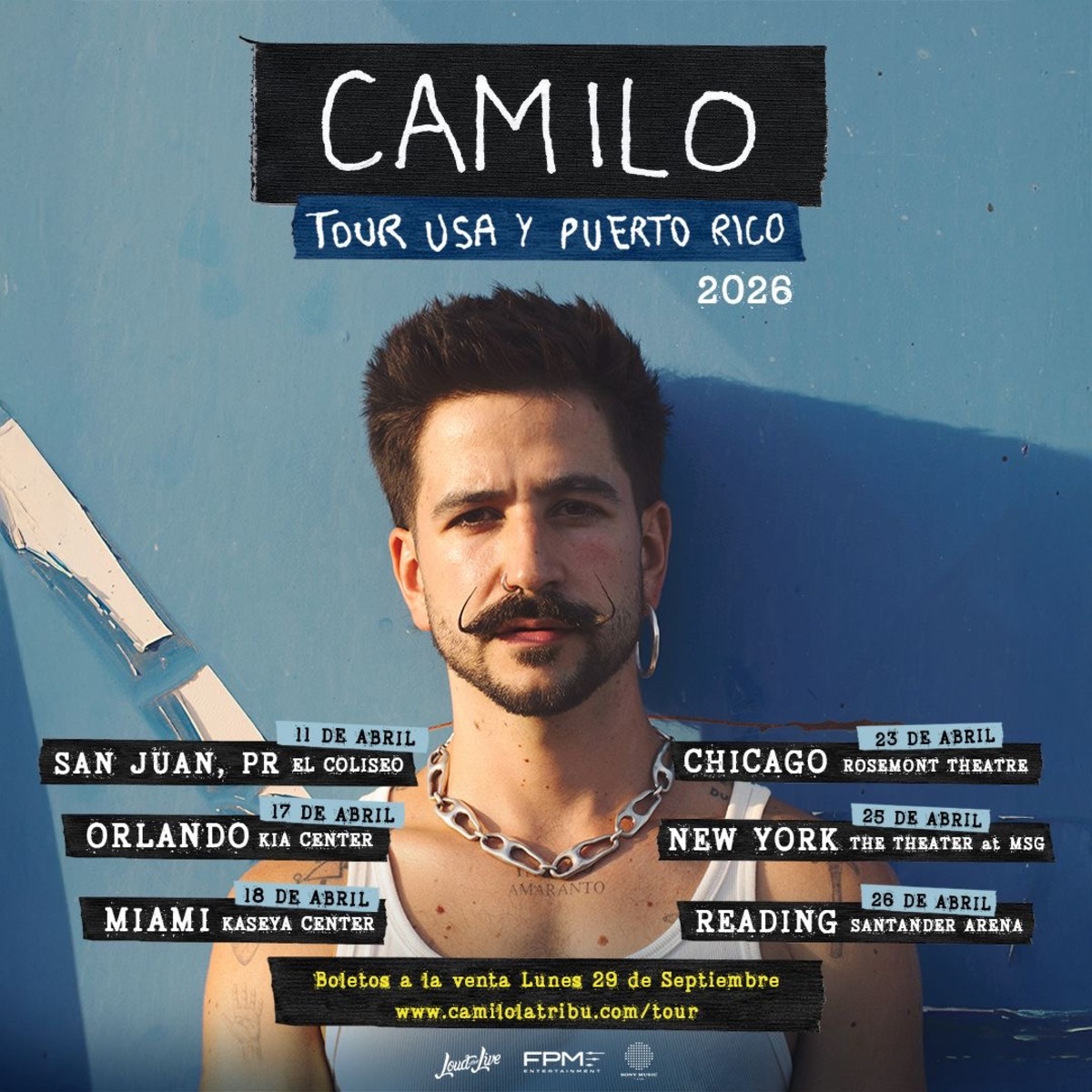 Camilo Sets 2026 U.S. Tour: Here Are The Dates - Your Party Station ...